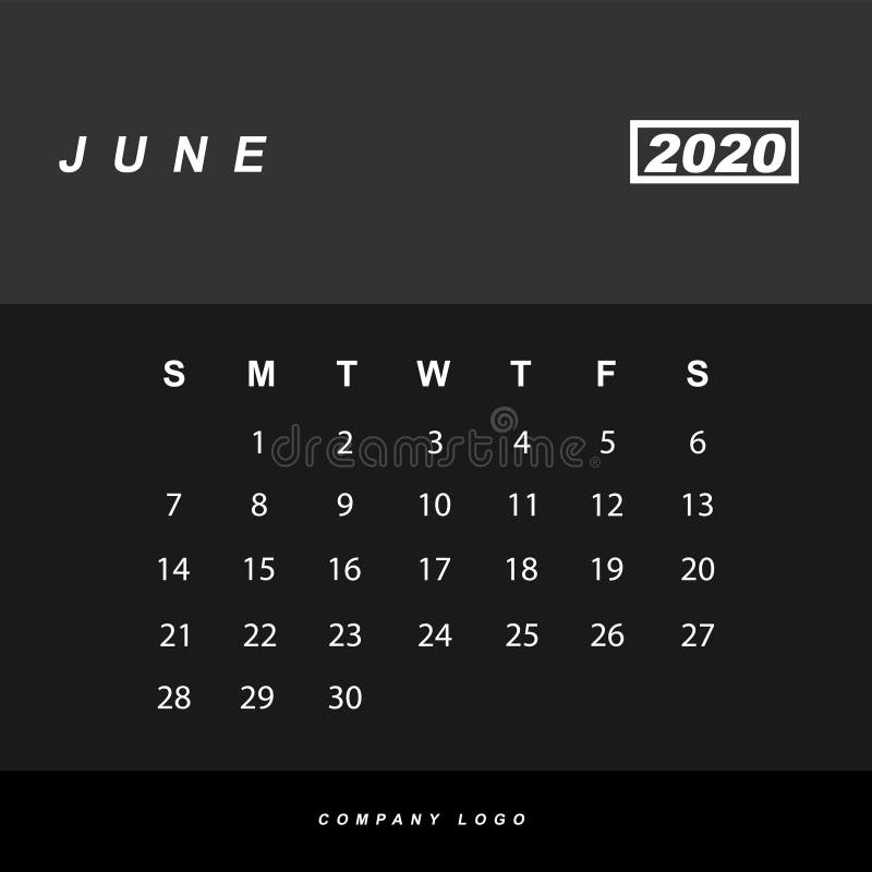 Abstract and Modern Calendar of 2020 Stock Vector - Illustration of ...