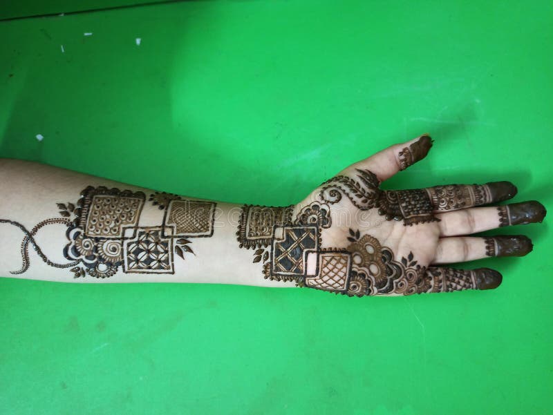 Square henna design stock photo. Image of parties, checks - 255942158