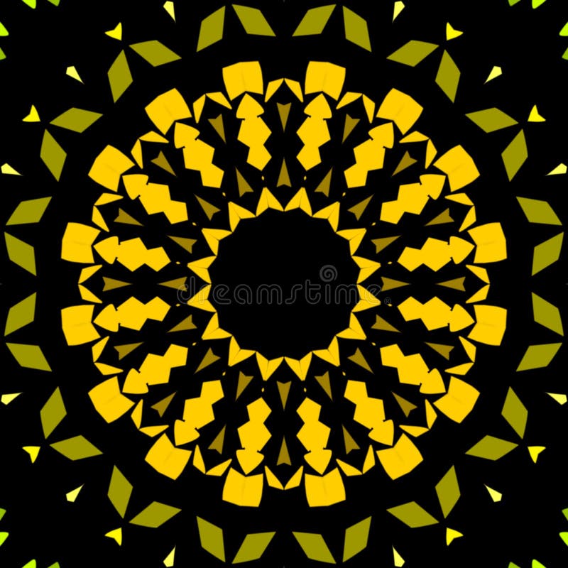 Mandala Art with Modern Design Stock Illustration - Illustration of ...