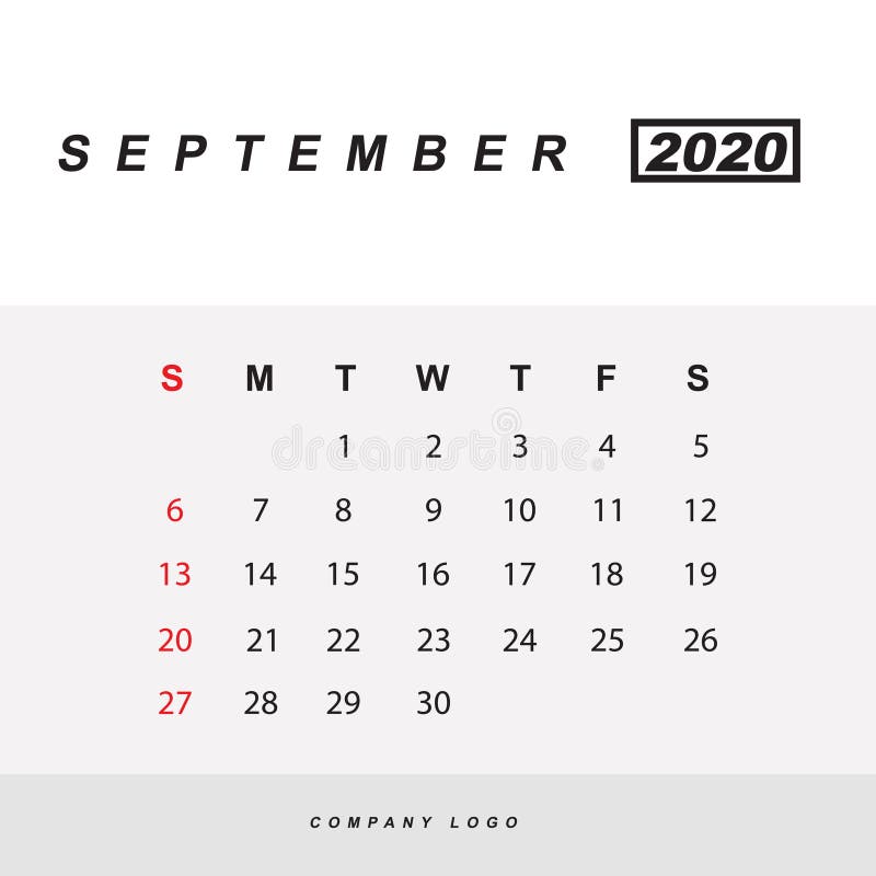 Abstract and Modern Calendar of 2020 Stock Vector - Illustration of ...