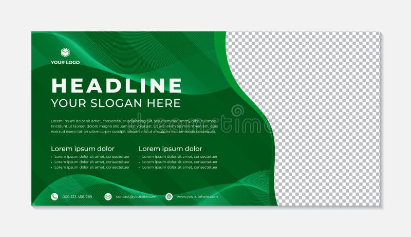 Simple Design Template Green Color Cut Pattern Stock Illustration ...
