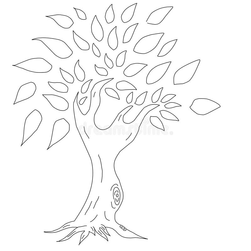 Simple Tribal with Outline on White Background Stock Illustration ...