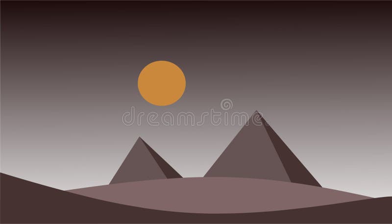 Simple Design of Two Pyramid Stock Vector - Illustration of wing ...
