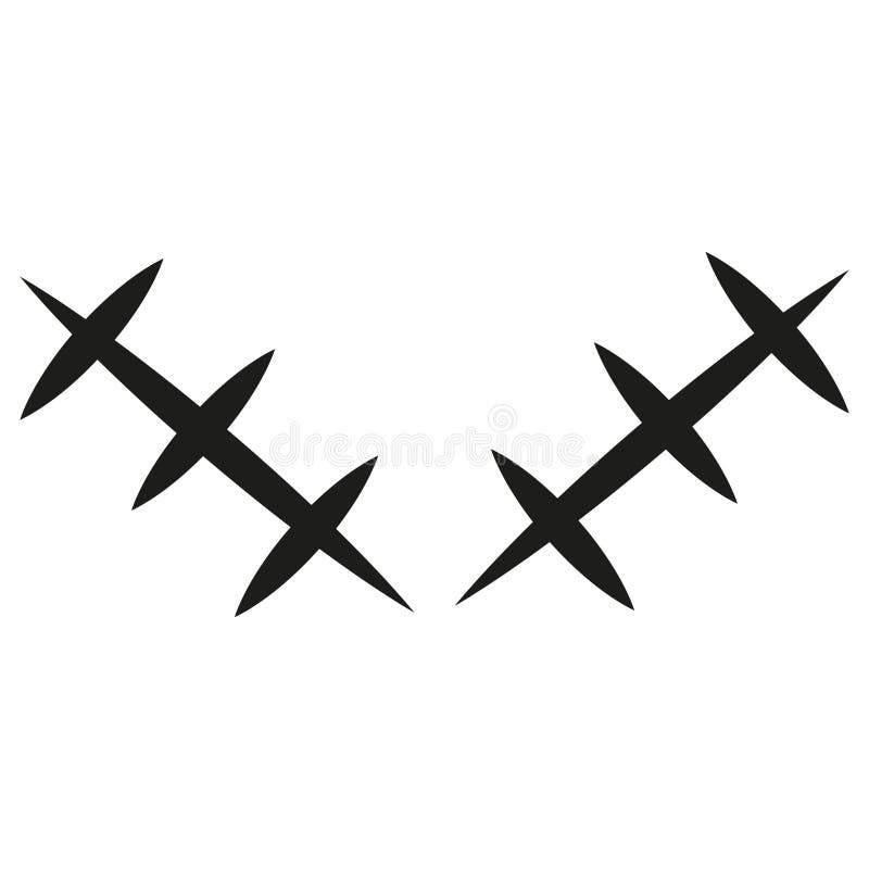 Simple Design for Various Logos of Scars Stock Vector - Illustration of ...