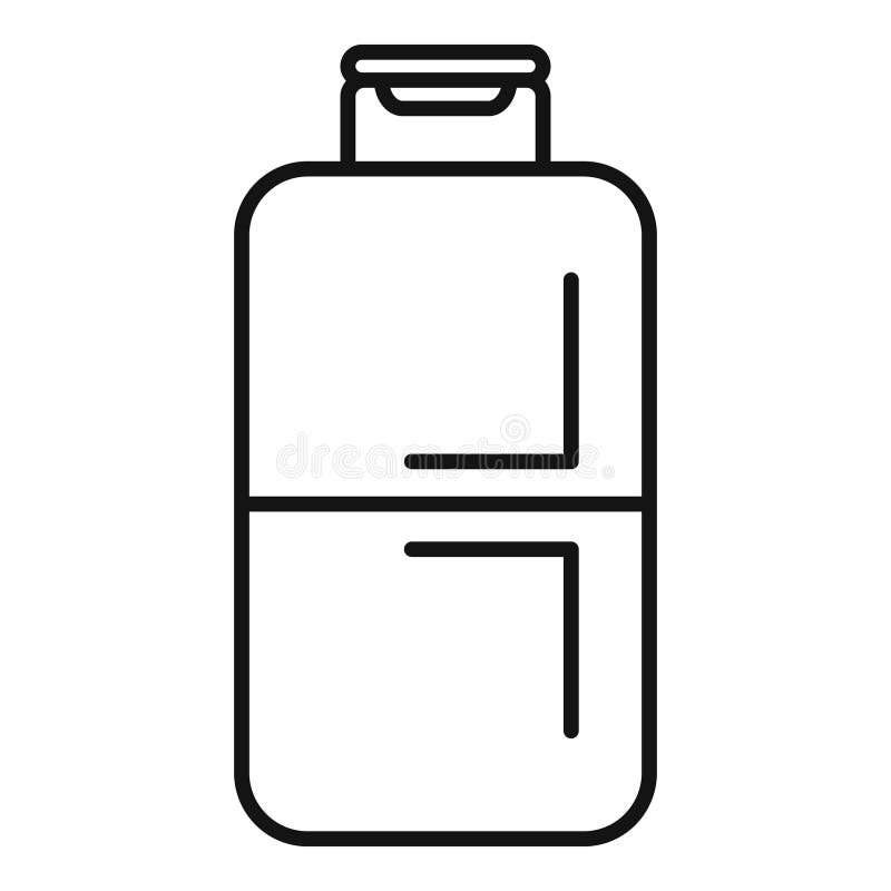 Water Bottle Icon Representing Drinking and Hydration Stock Vector ...