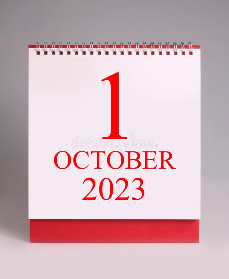 Simple Desk Calendar 2023 - October Stock Image - Image of number, year ... Simple Desk Calendar 2023 - October Stock Image - Image of number, year ...