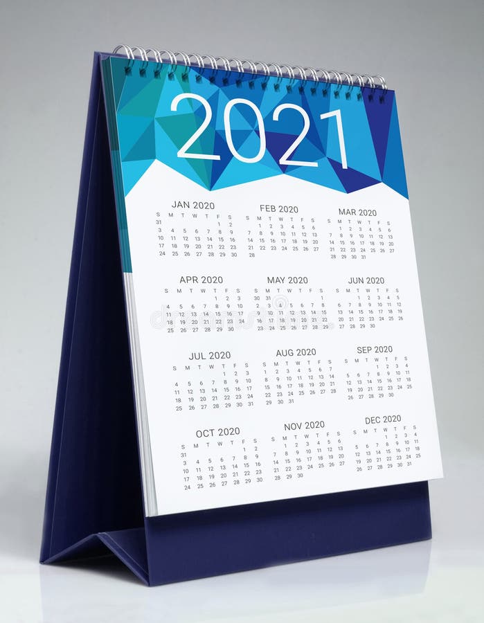 Simple desk calendar 2021 stock image. Image of month - 201132599
