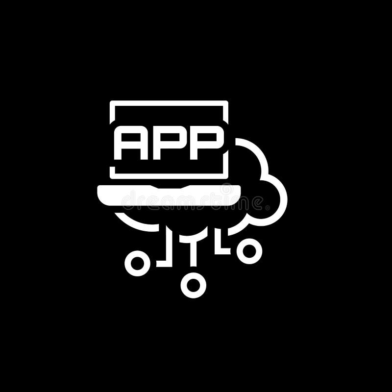 Simple Desktop APP Vector Line Icon Stock Vector - Illustration of ...