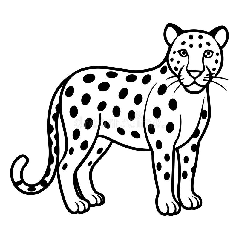 Outline Leopard Stock Illustrations – 6,669 Outline Leopard Stock ...