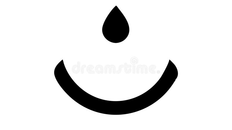 Simple Dewdrop Icon, Abstract Liquid Drop Graphic Design Vector ...