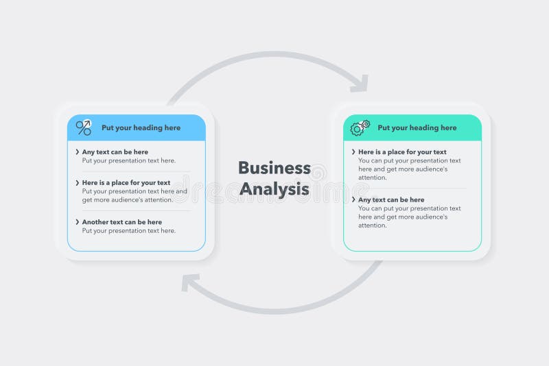 Simple Diagram for Business Analysis Stock Vector - Illustration of ...