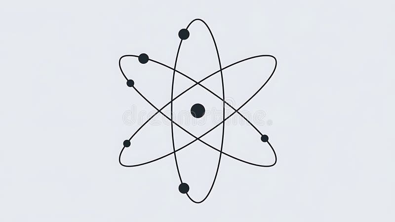 Simplified Atomic Structure Nucleus, Electrons, Orbits, Science ...