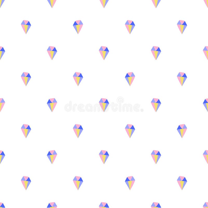 Simple Diamond Seamless Pattern Stock Vector - Illustration of simple ...