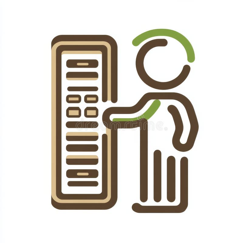 This Simple Digital Illustration for UI/UX Design Concepts Depicts an ...