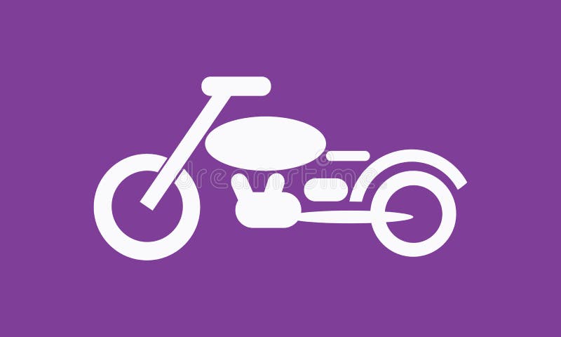 Simple 2-dimensional Motorcycle Frame Vector Design Stock Illustration ...