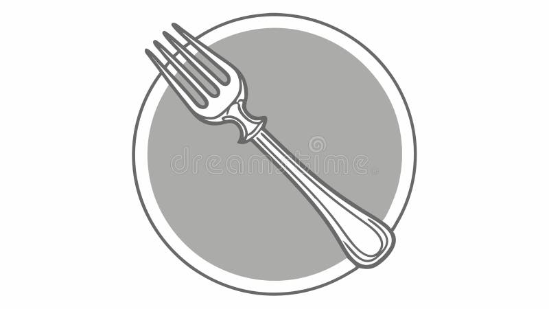 Simple Dining Fork, Symbolizing Food and Eating, Vector Design ...