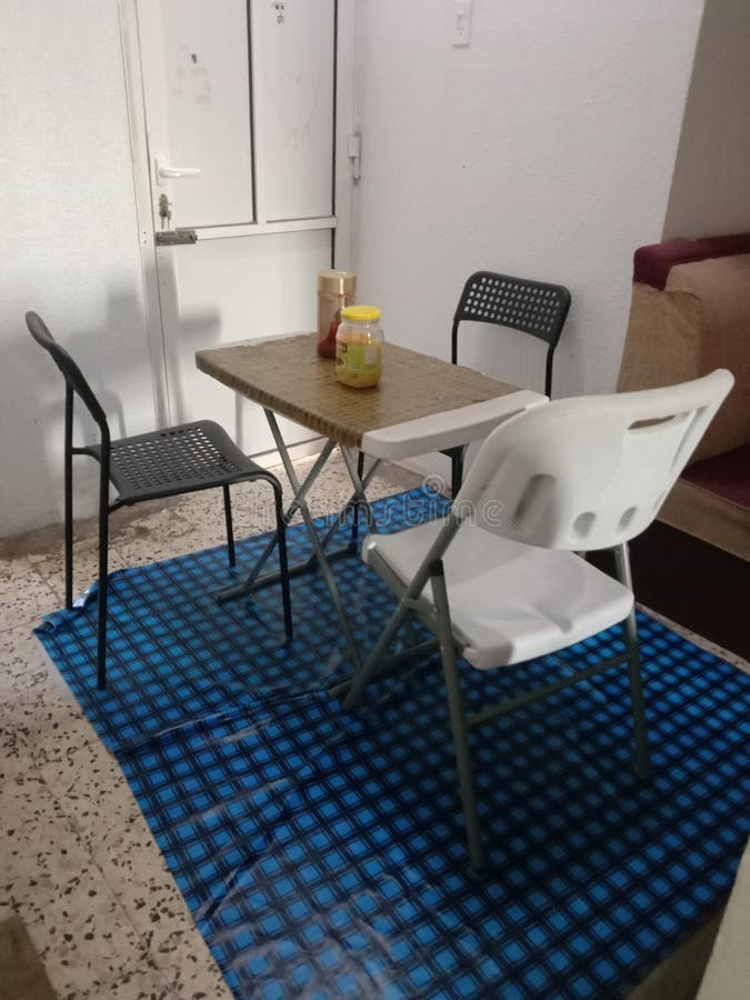 Simple Dining Table for Family Breakfast Stock Image - Image of family ...