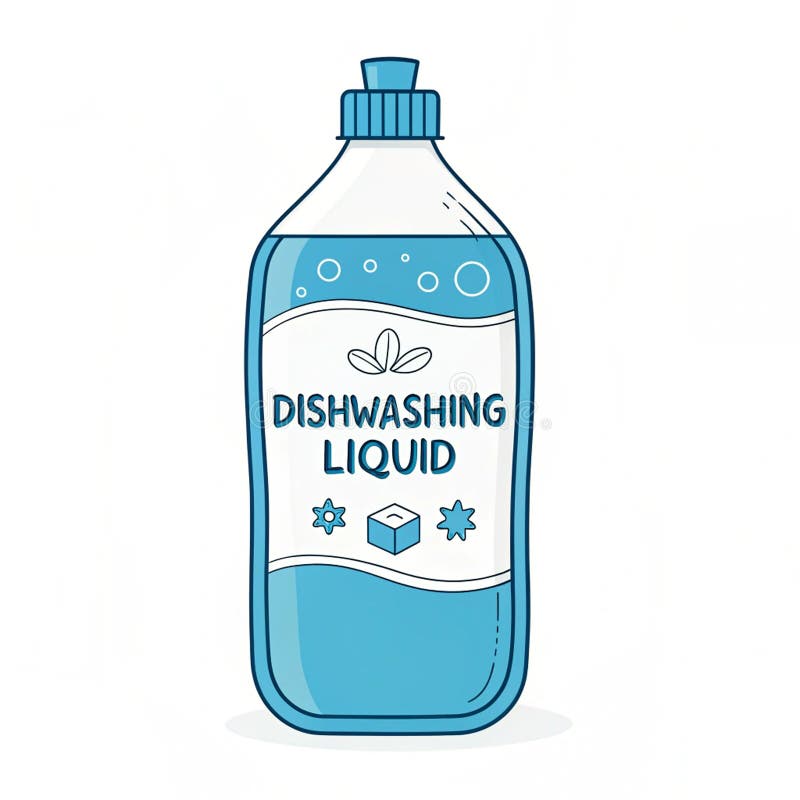 Dishwashing Liquid Products. Bottle Label Design. Dish Wash ...