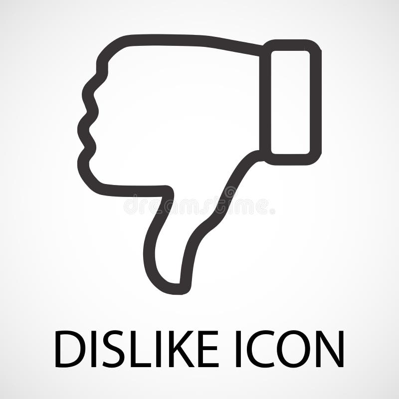 Dislike Icon. Trendy Dislike Logo Concept on White Background Fr ...