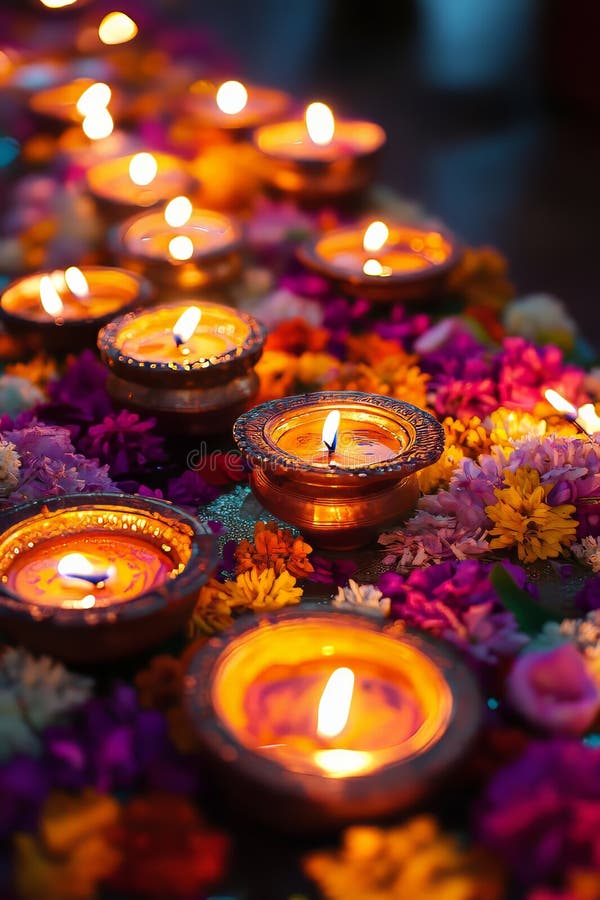 Simple Diwali Props with a Modern Touch Stock Illustration ...