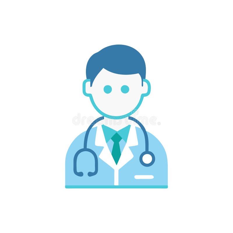 Simple Doctor Icon for Health Services Stock Image - Illustration of ...