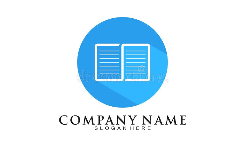 Simple Document Book Symbol Vector Logo Stock Vector - Illustration of ...