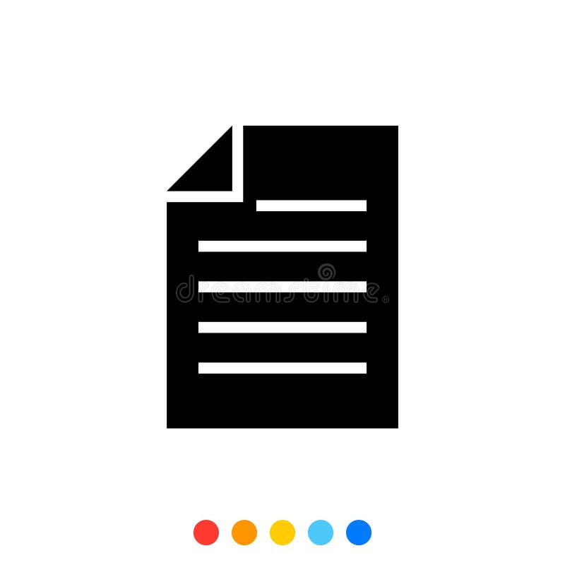Simple Document Icon.Stack of Paper Icon,Document Sheet Stock Vector ...