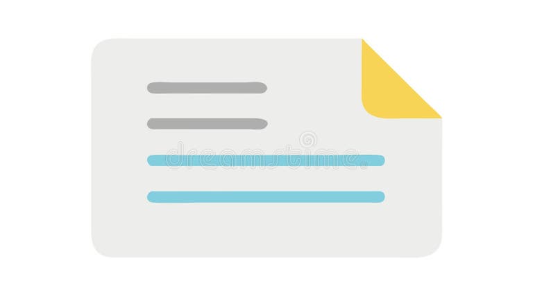Simple Document Icon, for Files, Paperwork, or Digital Records, Vector ...