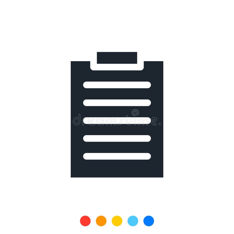 Simple Document Icon or Newspaper Icon, Vector and Illustration Stock ...