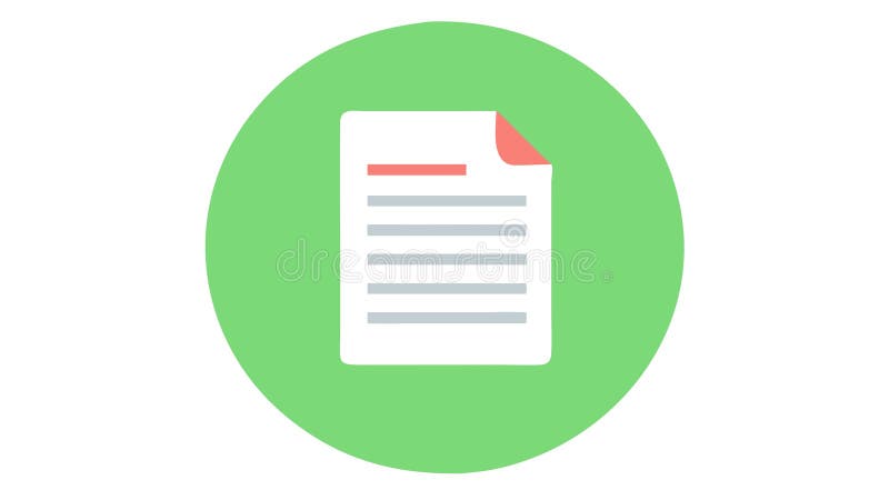 Simple Document Icon Vector, Perfect for Office, File, Contract Design ...