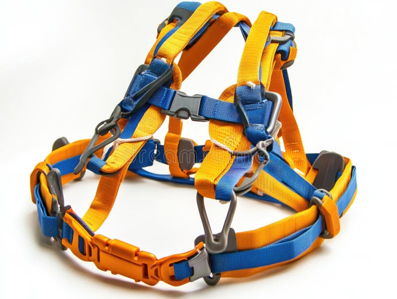 A Simple Dog Harness with Bright Colors Against a Clean White ...