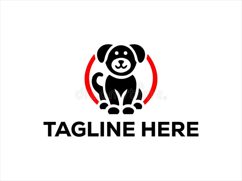 Simple Dog Logo Pet Logo Vector Stock Vector - Illustration of dynamic ...
