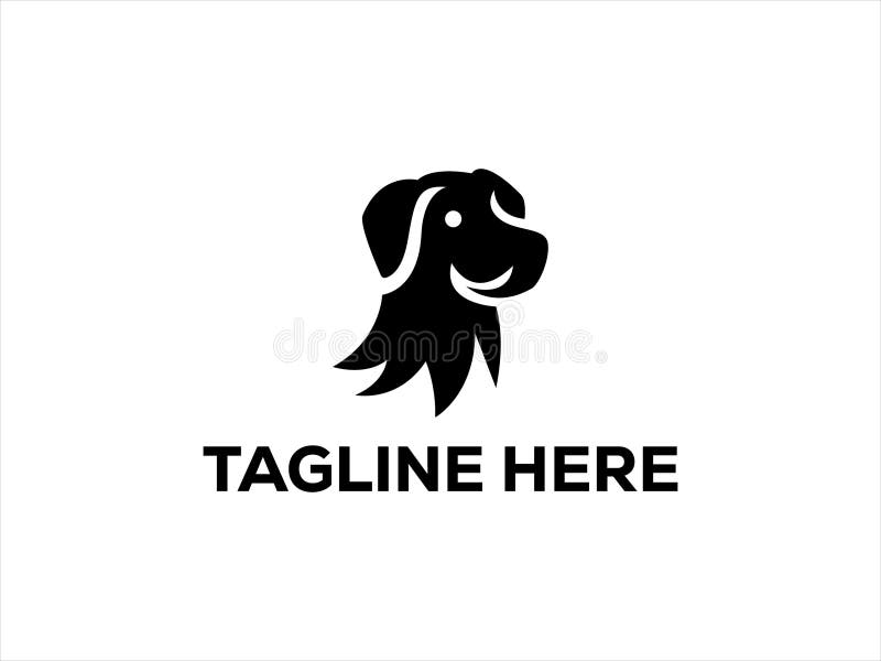Simple Dog Logo Pet Logo Vector Stock Vector - Illustration of label ...