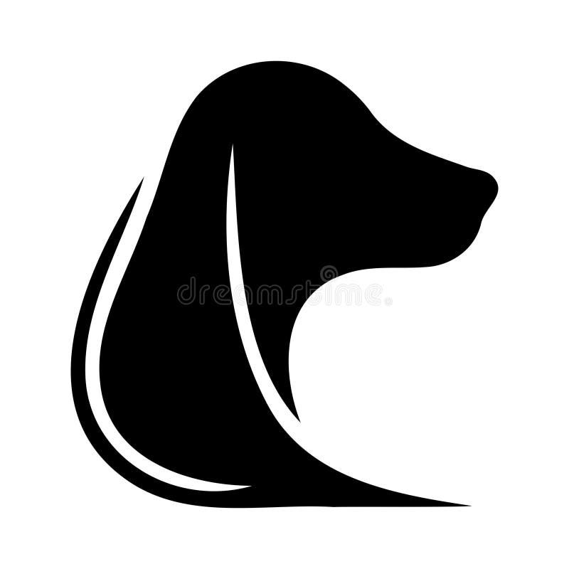 Simple Dog Logo Vector Illustration Stock Vector - Illustration of ...