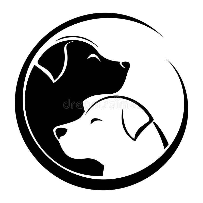 Simple Dog Logo. Vector Illustration Stock Vector - Illustration of ...