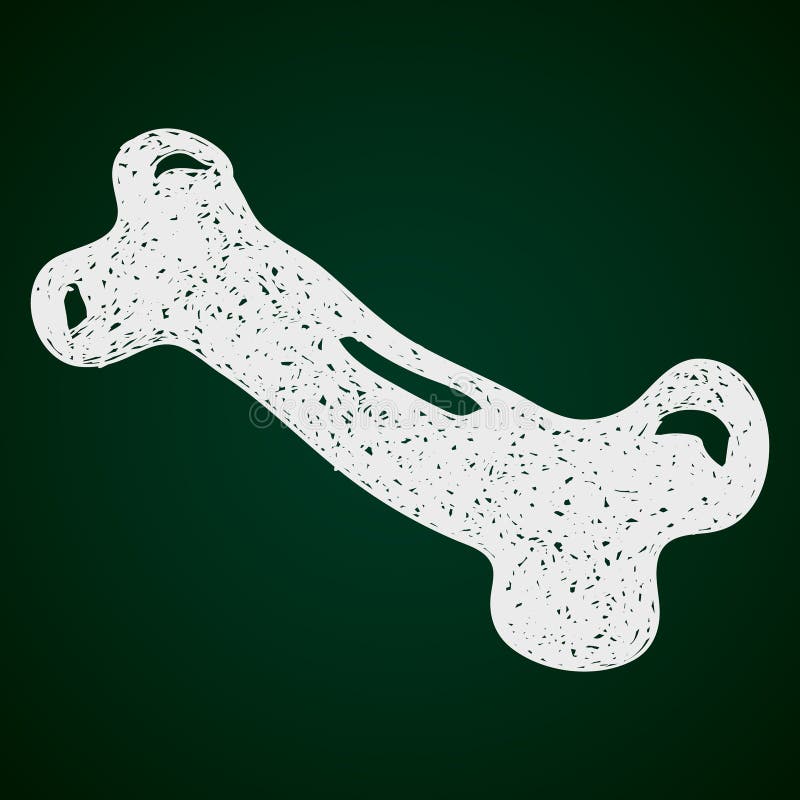 Simple doodle of a bone stock vector. Illustration of childish - 57707755