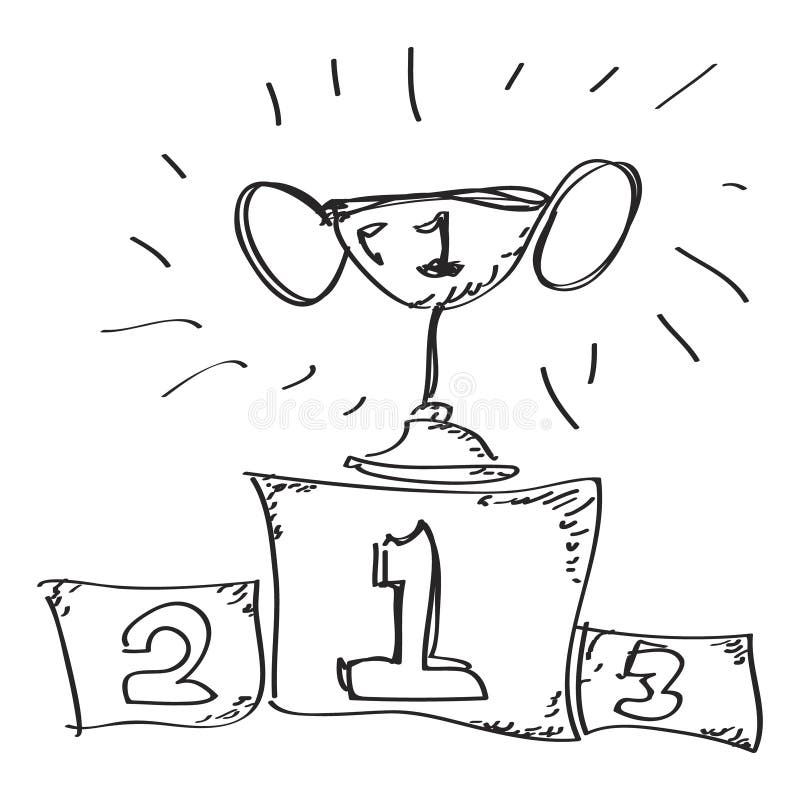 3D Humans First Second and Third Place Stock Illustration ...