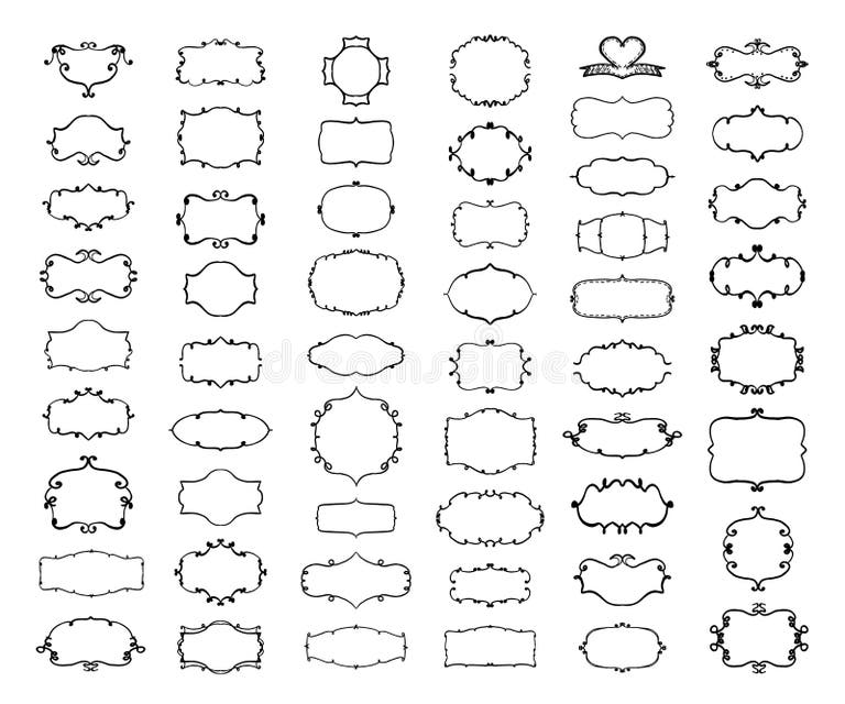 Simple Line Frames Stock Illustrations – 11,848 Simple Line Frames ...