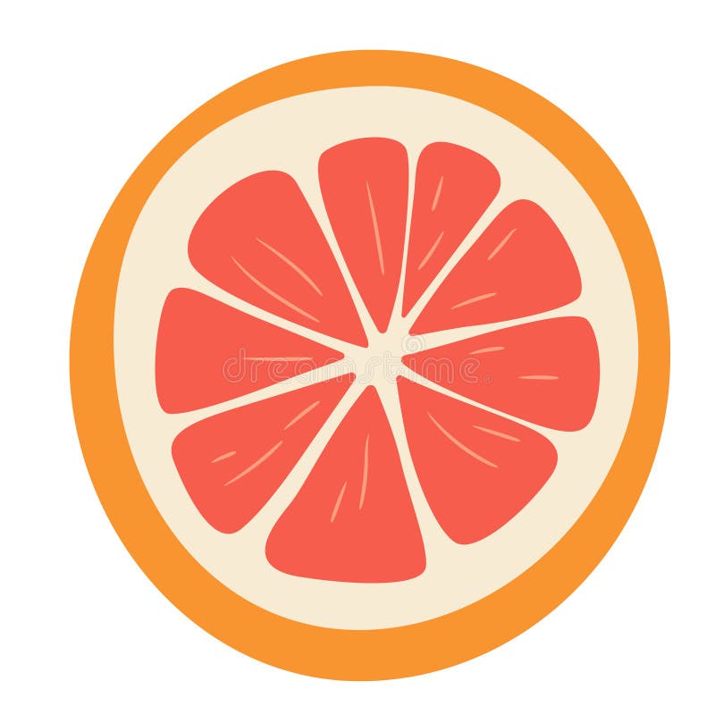 Simple Cartoon Grapefruit Icon Stock Illustrations – 380 Simple Cartoon ...