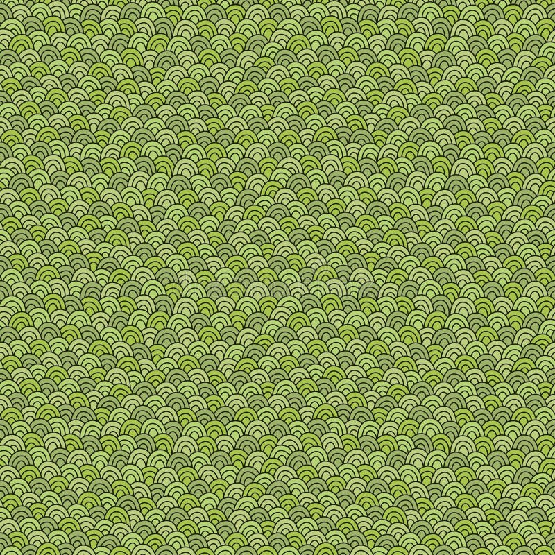 Simple Doodle Green Pattern. Abstract Grass Seamless Background Stock ...