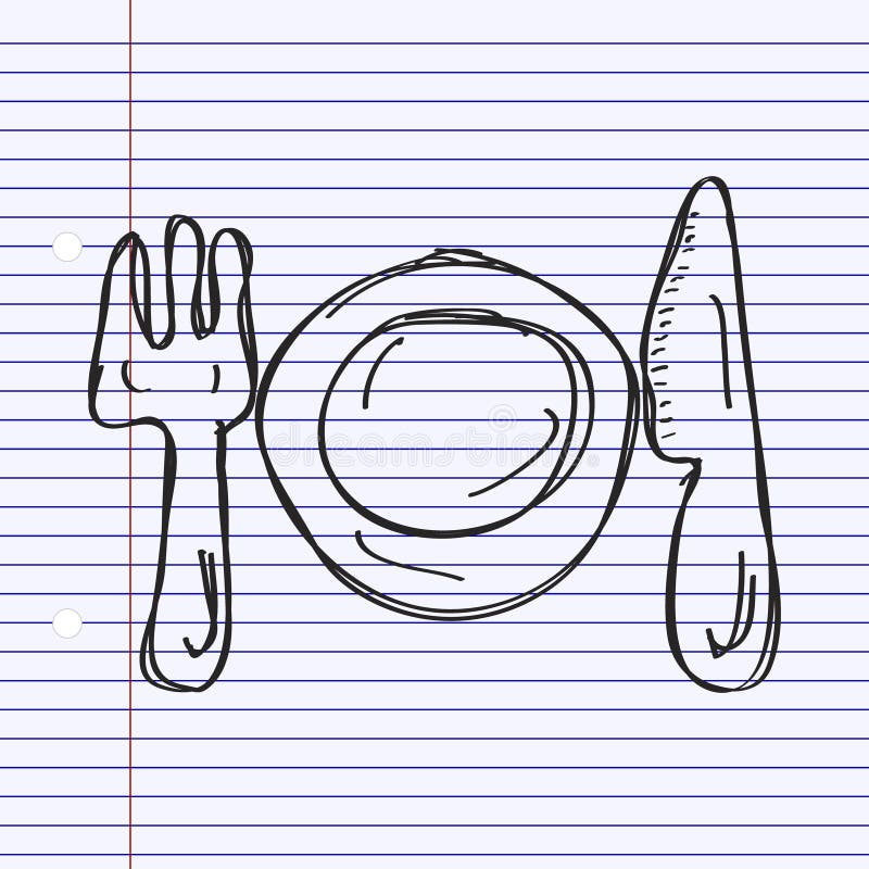 Place Setting Line Drawing Stock Illustrations – 100 Place Setting Line ...