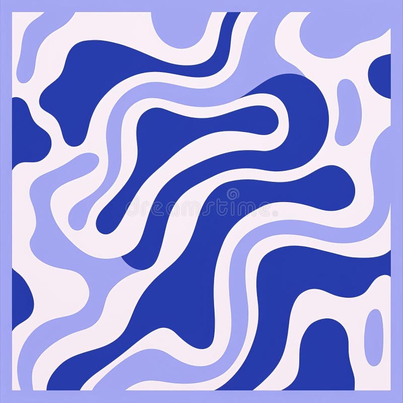 Simple Doodle Poster Design with Thick Lines and Colors Stock ...