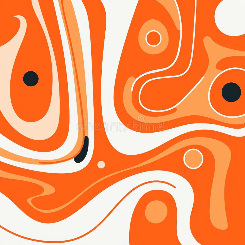 Simple Doodle Poster Design with Thick Lines and Colors Stock ...