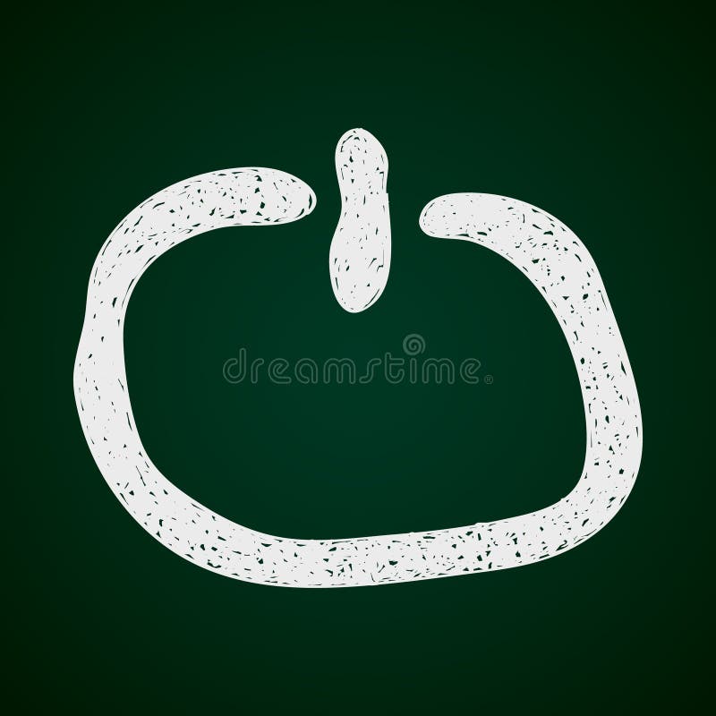 Simple Doodle of a Standby Symbol Stock Vector - Illustration of sign ...