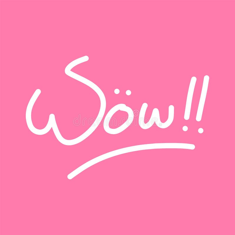 Cartoon Wow expression stock vector. Illustration of cool - 191728705