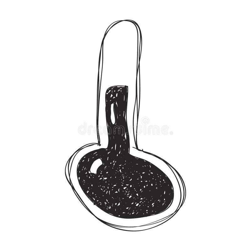 Simple Doodle of a Thermometer Stock Vector - Illustration of drawn ...