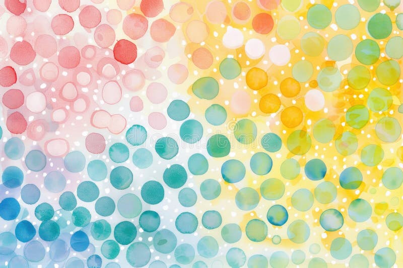 Simple Dot Patterns in Pastel Colors, Representing Cellular Health and ...