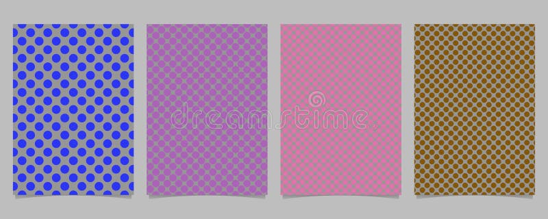 Simple Dotted Brochure Cover Template Set - Flyer Background Graphic ...
