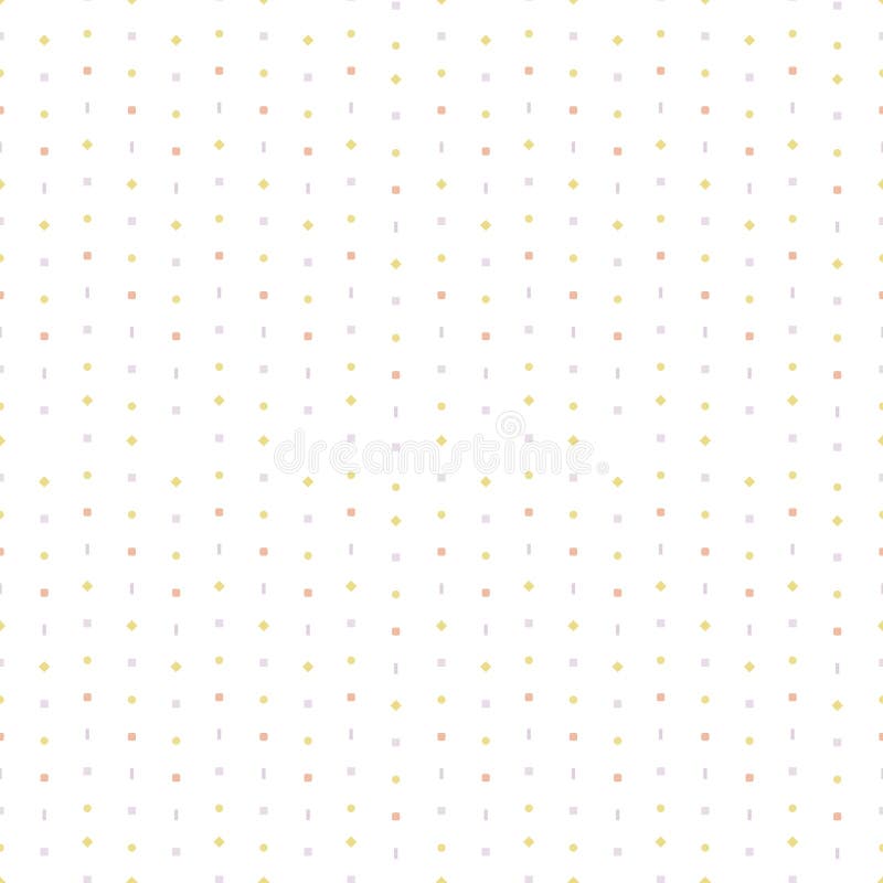 Simple Dotted Geometric Seamless Vector Pattern. Stock Vector ...