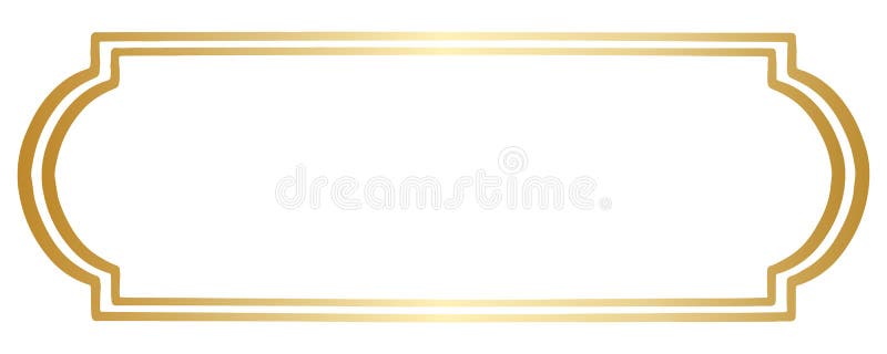 Simple Double Lined Vector Border or Frame Stock Illustration ...